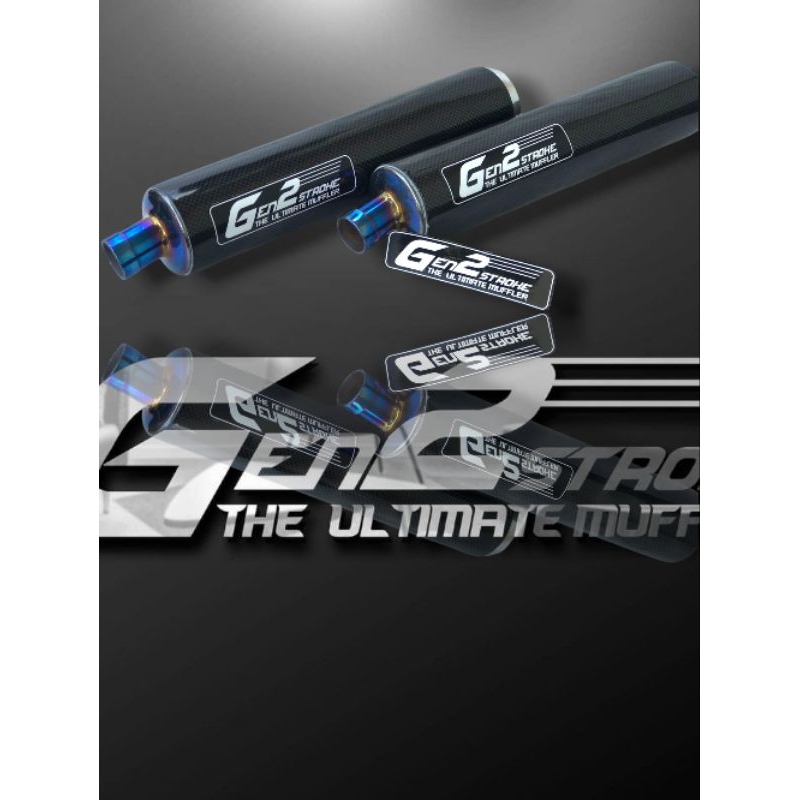 Jual SILENCER CARBON NINJA R/RR/SS MOTIF PLAIN ENDCUP BLUE PENDEK ...