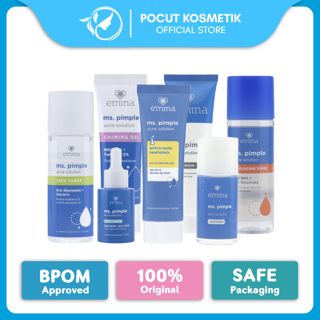 Jual [ACEH] Emina Ms. Pimple Series | Emina Ms.Pimple Acne Solution ...