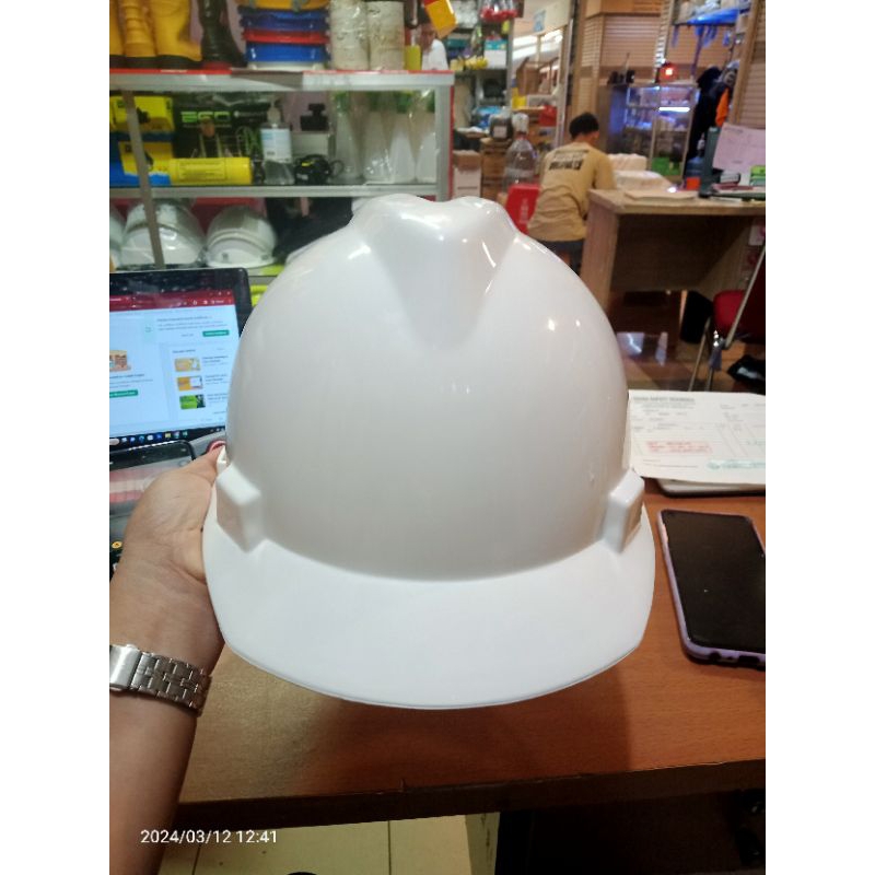 Jual Safety Helm Krisbow Warna Putih Fastrack Original | Shopee Indonesia