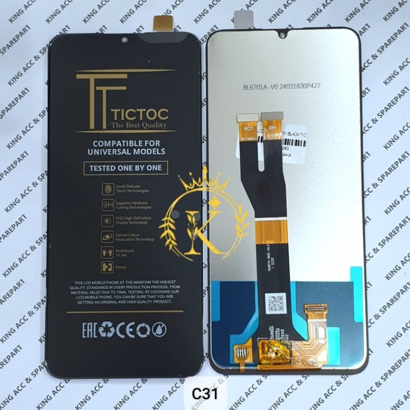 Jual LCD TOUCHSCREEN NOKIA C31 BLACK ORIGINAL TICTOC | Shopee Indonesia