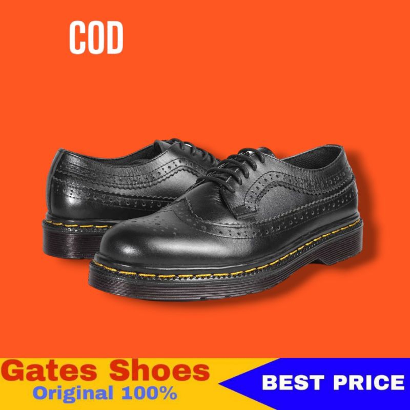 Jual Sepatu Pria Kulit Original 100% Docmart Low Bots Formal Pantofel ...
