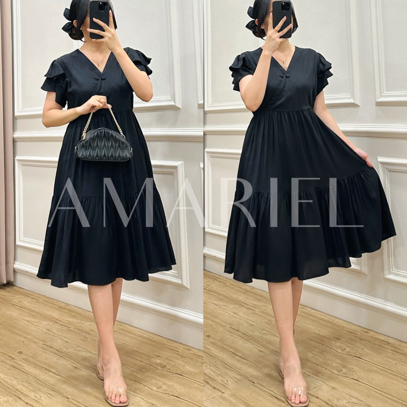 Jual Amariel Jenny Dress Daster Nyaman Bumil Busui Friendly | Shopee ...