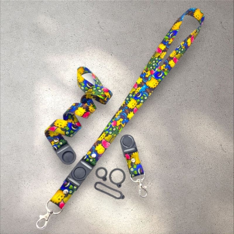 Jual Lanyard Gantung Name Tag DOODLE BINTANG YELLOW | Shopee Indonesia