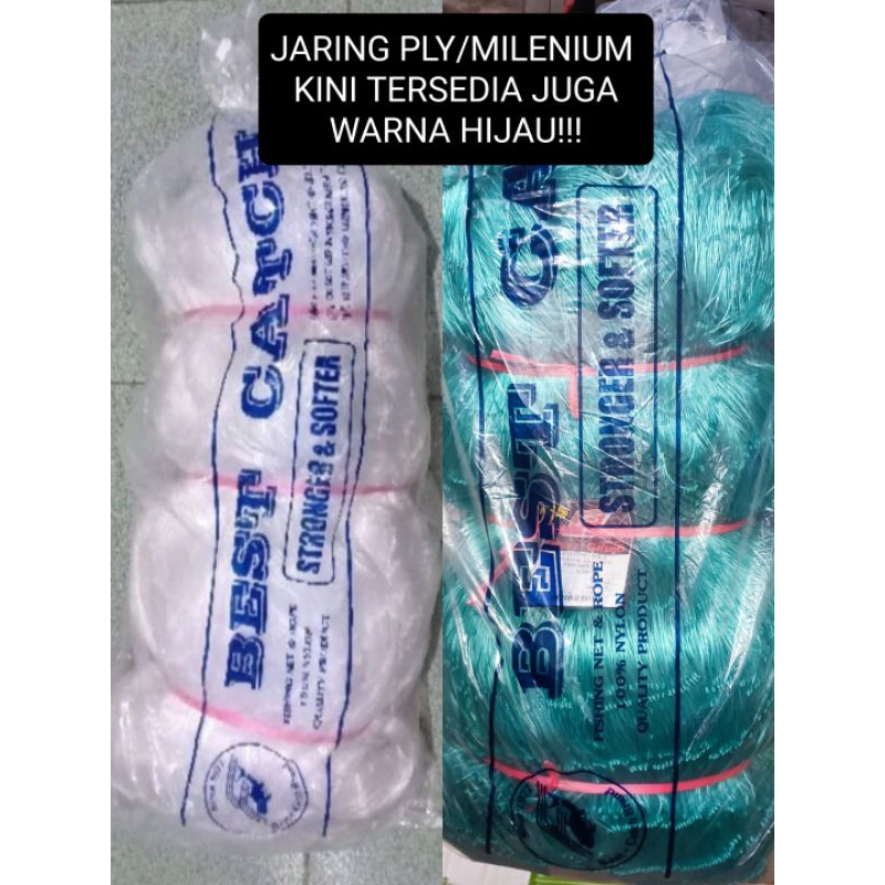 Jual JARING PLY JARING MILENIUM BEST CATCH 0.20x10 4", 4½, 5", 5½, 6 ...