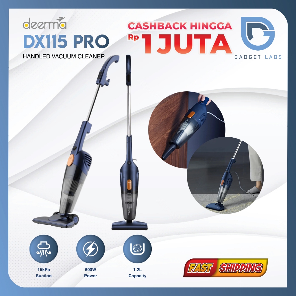 Jual Deerma DX115 PRO Handheld Vacuum Cleaner 2in1 - Penyedot Debu ...