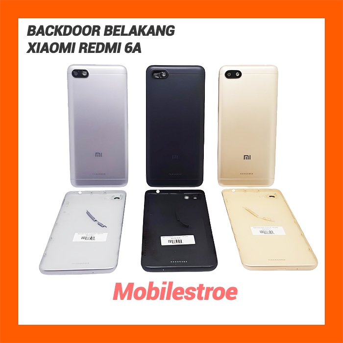 Jual TUTUP BELAKANG BATERAI BACKDOOR / BACKCOVER XIAOMI REDMI 6A (DUAL ...