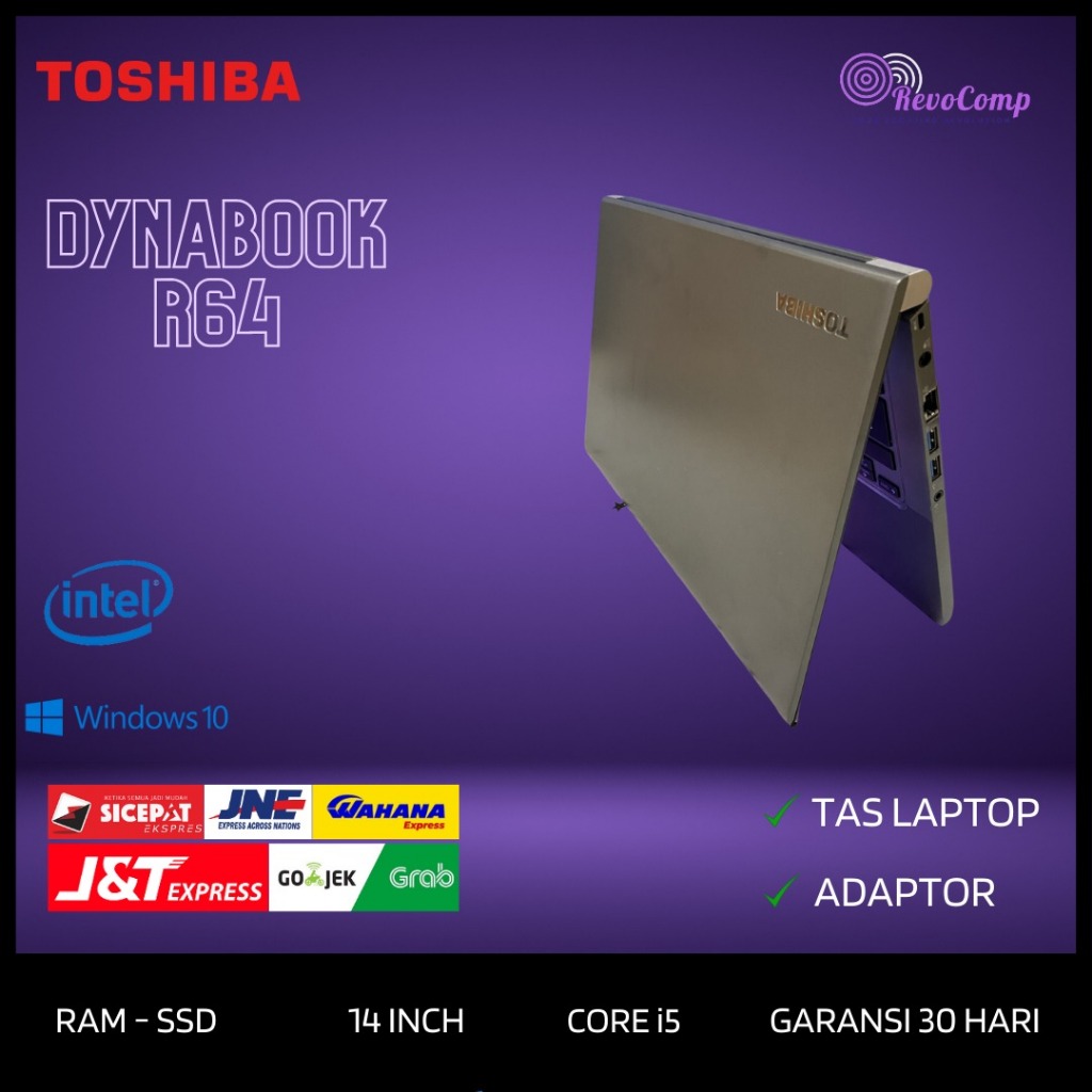 Jual Laptop Toshiba Dynabook R64 - Core i5 6200 - Ram 8GB - SSD - FHD | Shopee Indonesia