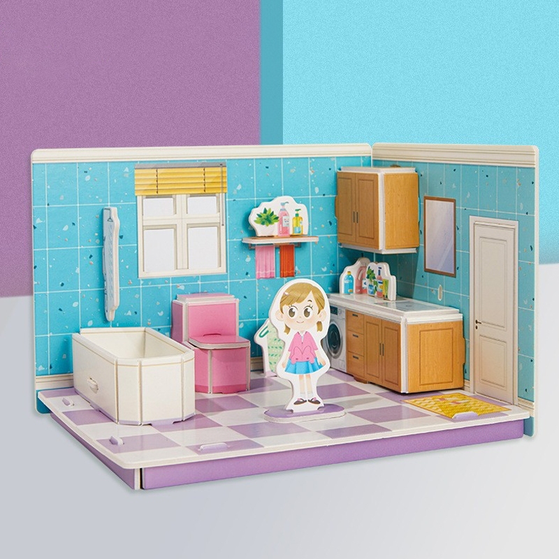 Jual Puzzle 3D Miniatur DIY Mainan craft 3D Mainan Edukasi Anak Jigsaw ...