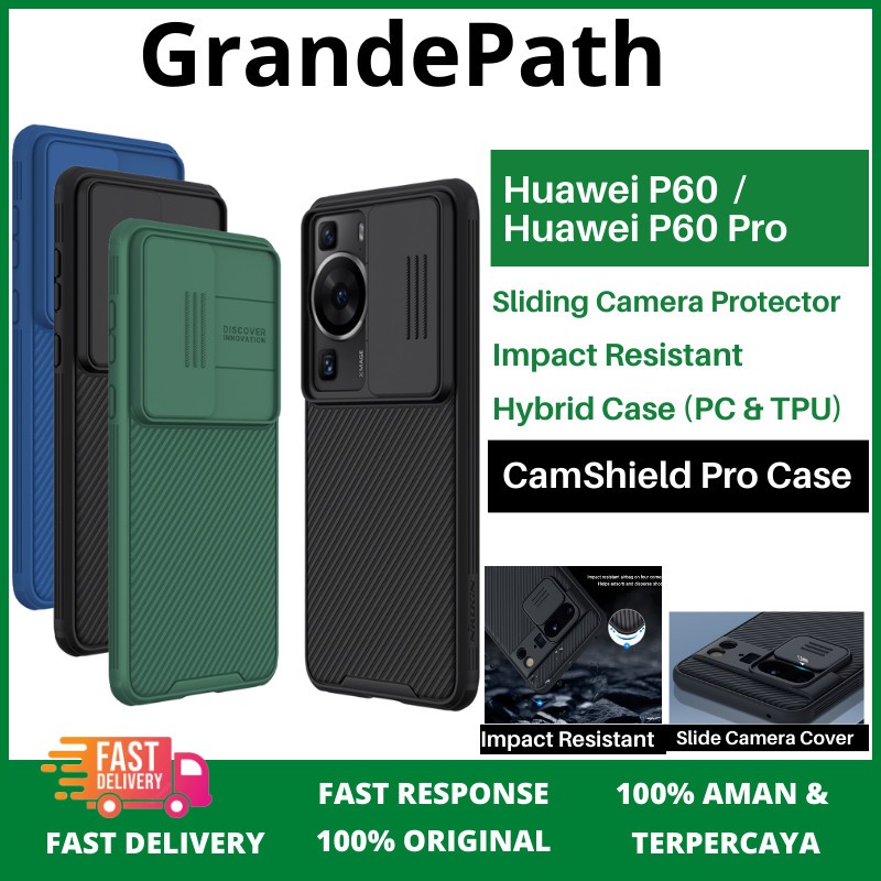Jual Case Huawei P60 / P60 Pro NILLKIN CamShield Pro Slide Camera ...