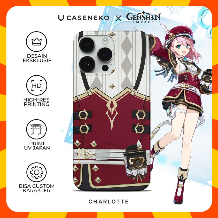 Jual Custom Case Charlotte Genshin Impact Casing HP 1 | Shopee Indonesia