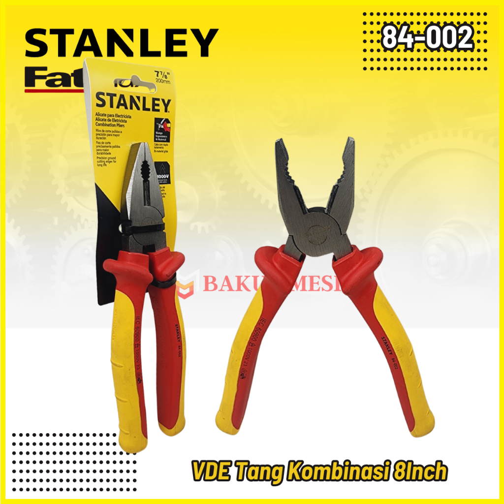 Jual STANLEY 84-002 Tang Kombinasi 8" Combination Pliers 200mm | Shopee ...