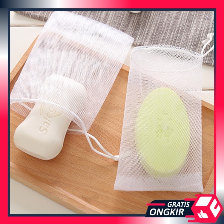 Jual Kantong Jaring Busa Sabun / Pouch Sabun / Jaring Busa / Jaring ...