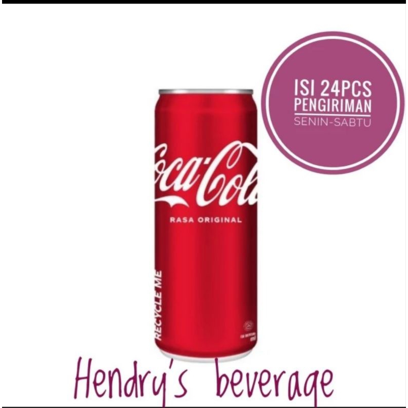 Jual Coca cola original kaleng can 250ml - 1karton isi 24pcs | Shopee ...
