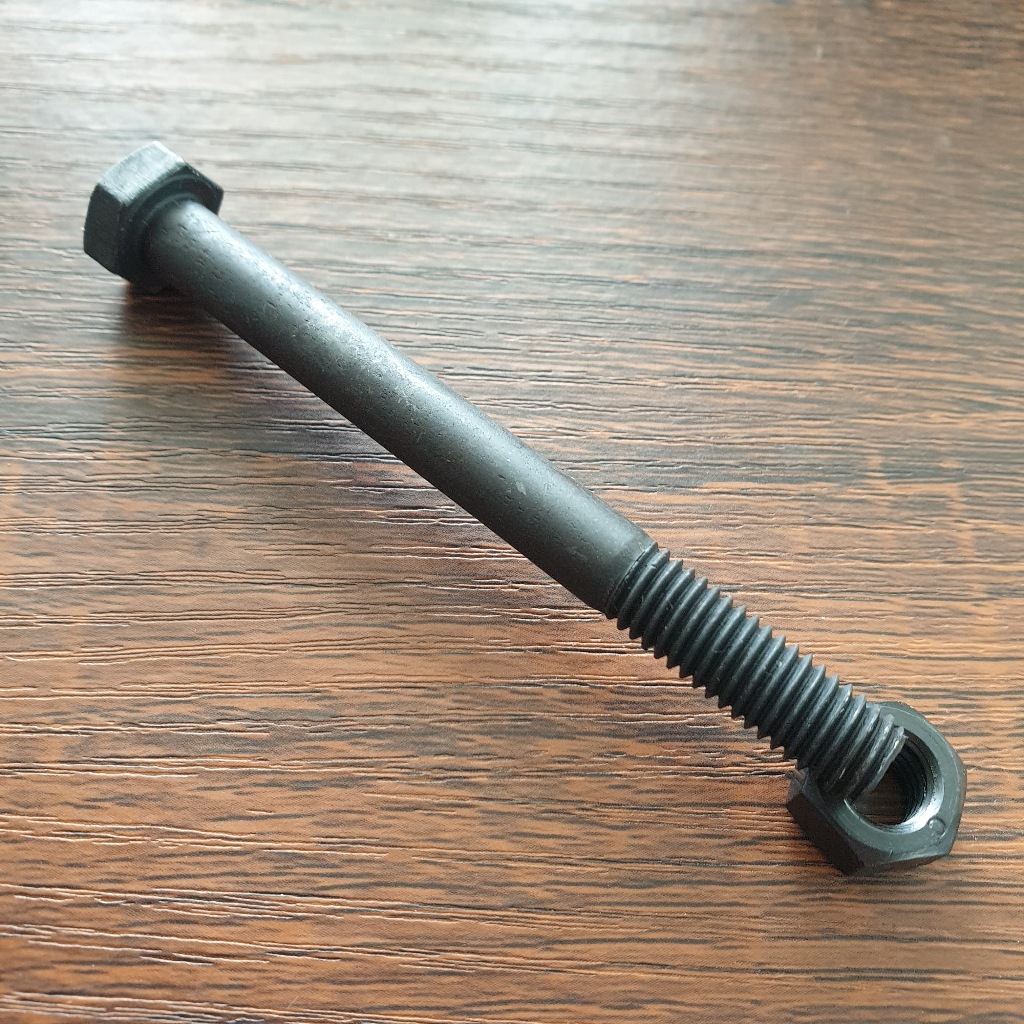 Jual MUR BAUT BAJA HITAM M8 X 80 GRADE 8.8 PANJANG 8 CM | Shopee Indonesia