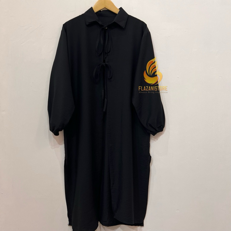 Jual Araya Outer Polo Linen Premium - Outer Tunik Polos Belah Samping ...