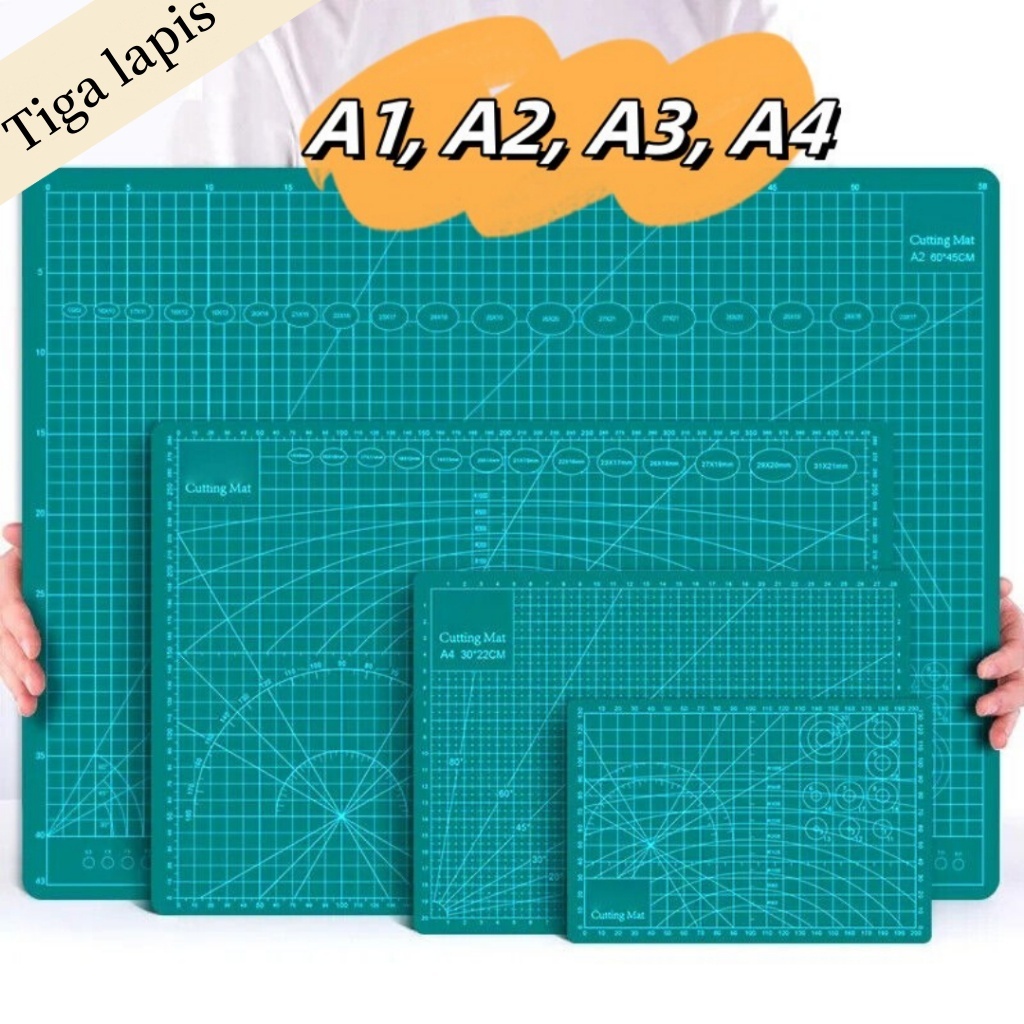 Jual Cutting Mat Alas Potong PVC A1A2 A3 A4 Tambal Sulam Alat DIY Alas ...