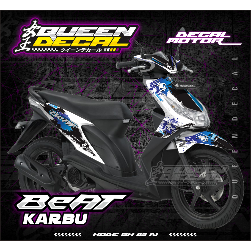 Jual Stiker Full Body Decal Desain Custom - Decal Beat Karbu Full Body ...