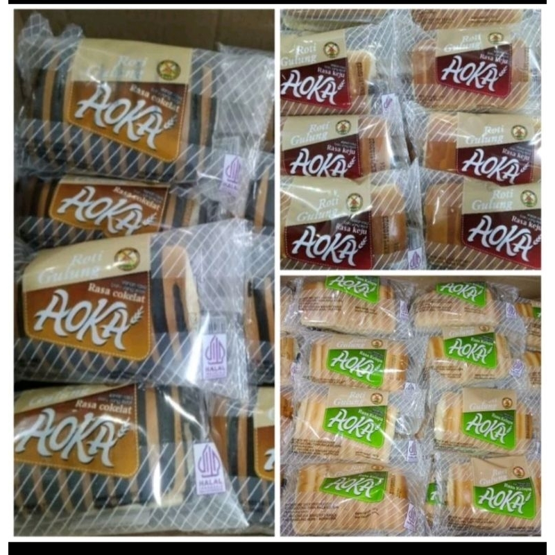 Jual Roti Aoka Gulung Viral ( 1 karton isi 60 Pcs) | Shopee Indonesia