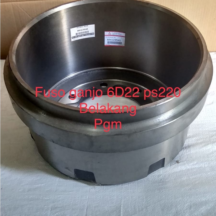 Jual Tromol belakang brake drum rear fuso ganjo 6d22 ps220 MK528545 ...