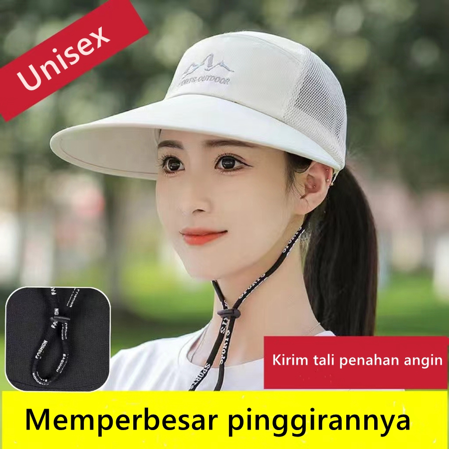 Jual Topi topi matahari baru topi besar wanita, pinggiran topi matahari ...