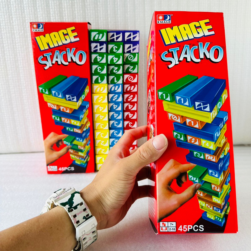 Jual Mainan edukasi balok susun /blok stacko susun Tower Stacking Block ...