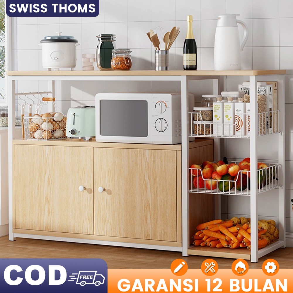Jual SWISS THOMS Rak Oven Microwave/ Rak Oven/ Kitchen Rack/ Rak ...