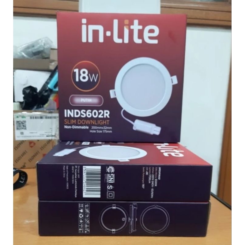 Jual INLITE Lampu Downlight Slim 18W Inbow/ LED Panel Plafon INDS602R ...