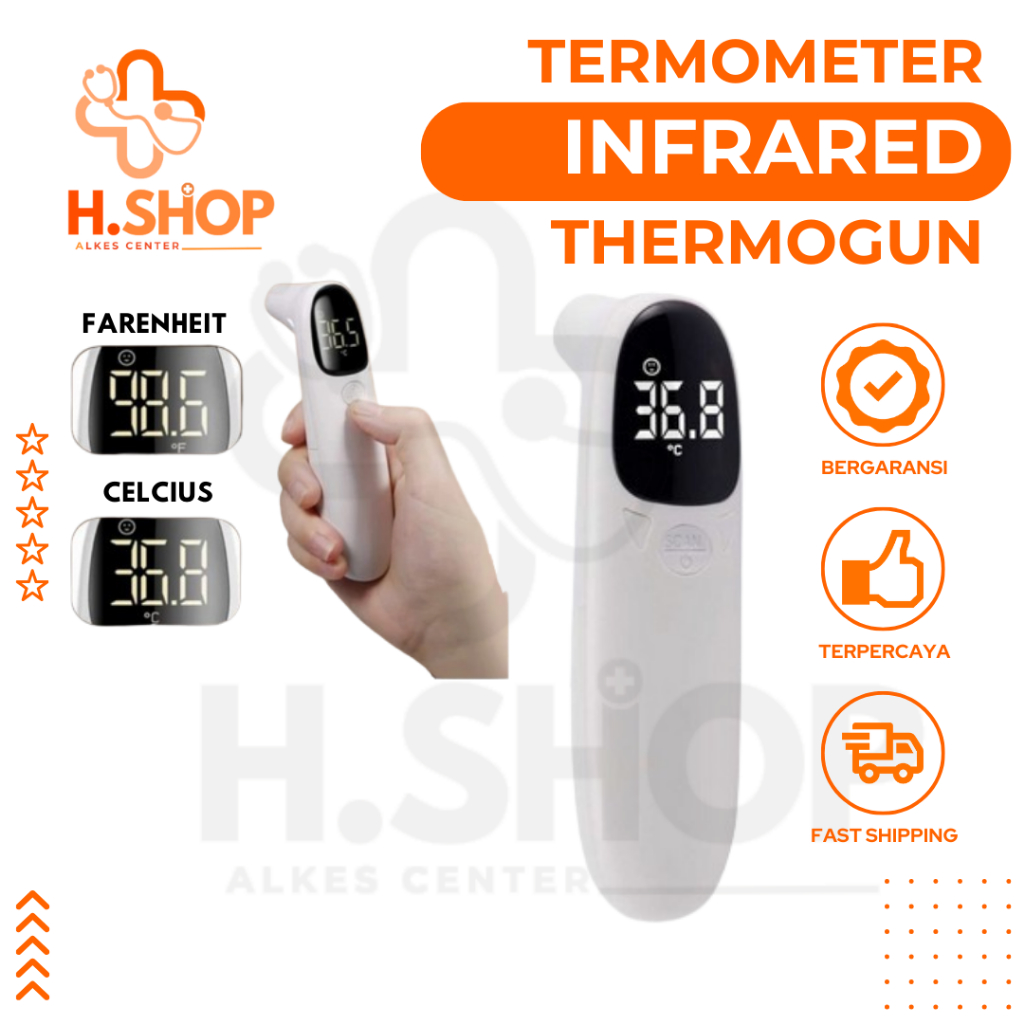 Jual Termometer Infrared Non Contact Digital Suhu Badan Tubuh ...