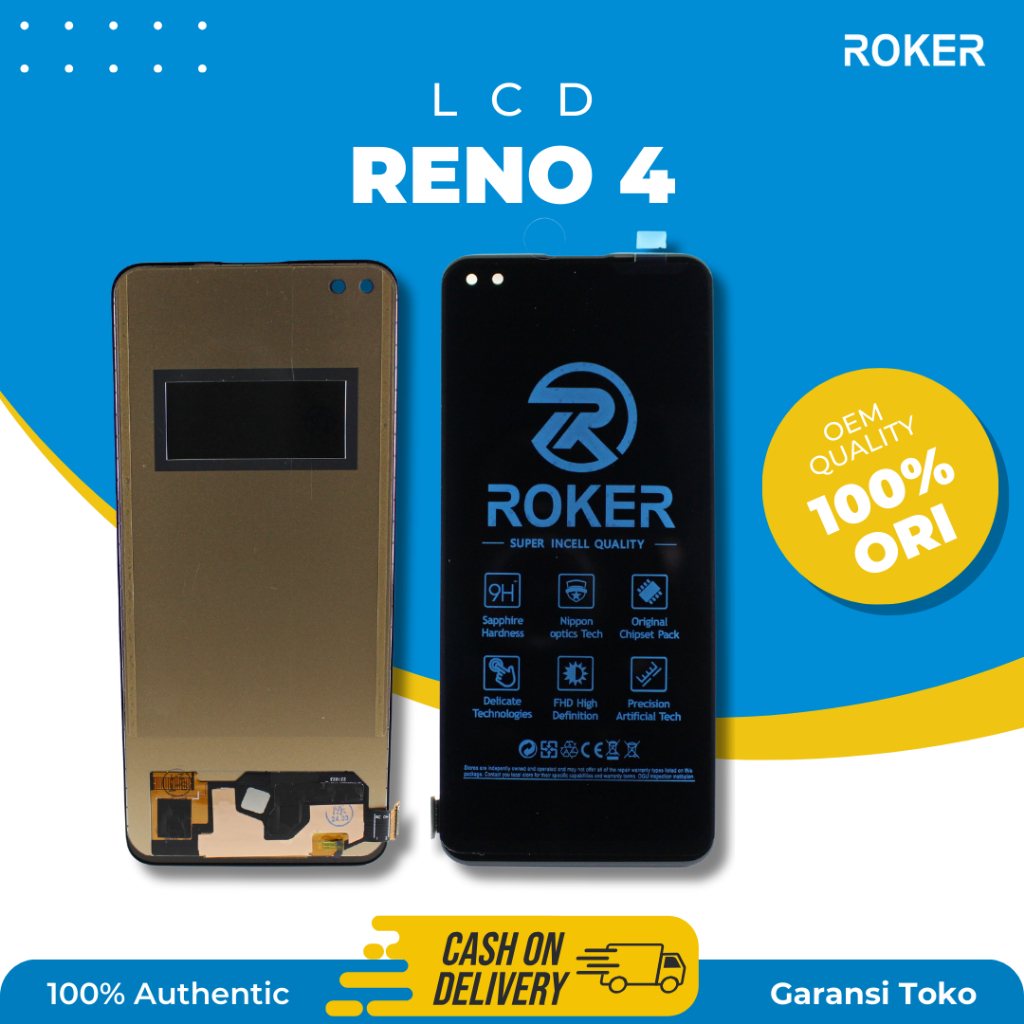 Jual ROKER LCD TOUCHSCREEN OPPO RENO 4 / 4F / 4 Lite / A93 / F17 Pro ...