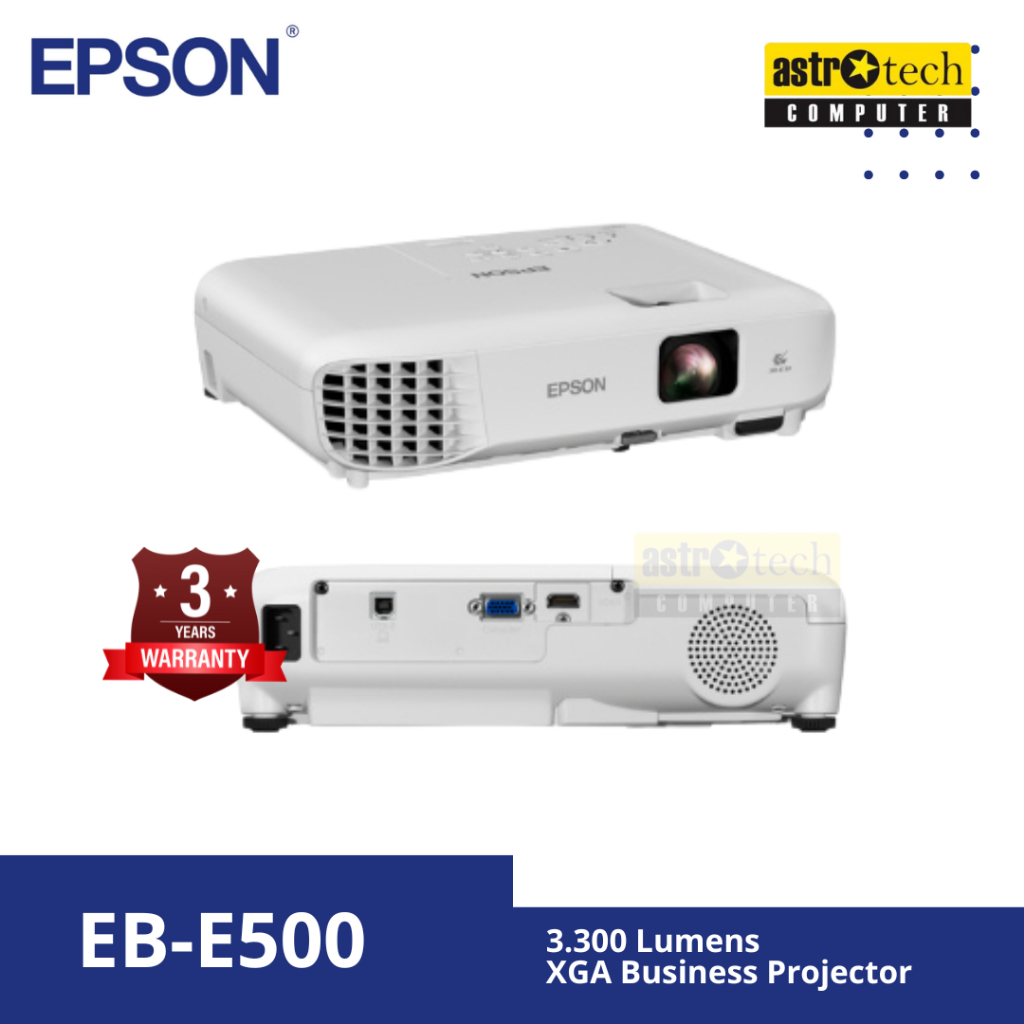 Jual Proyektor EPSON EB E500 Projector EB-E500 3300 LUMENS XGA HDMI ...