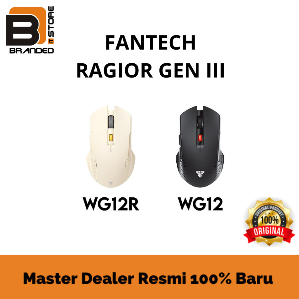Jual FANTECH RAIGOR GEN III WG12 / WG12R / WG12RS WIRELESS Gaming Mouse | Shopee Indonesia