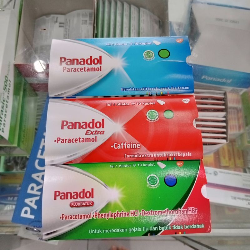 Jual Panadol Tablet Paracetamol Pereda Nyeri Demam Pusing Strip ...