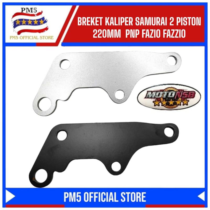 Jual PM5 Breket Kaliper Samurai dua piston piringan 220mm PNP Fazzio ...