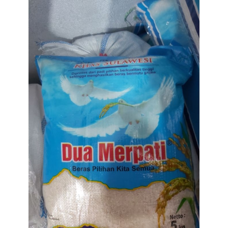 Jual Beras Dua Merpati 5 kg. Beras Daerah Khas Sulawesi | Shopee Indonesia