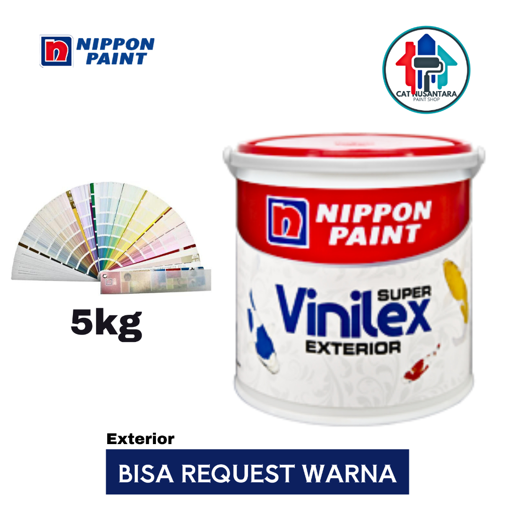 Jual Nippon paint vinilex super exterior kemasan 5kg | Shopee Indonesia