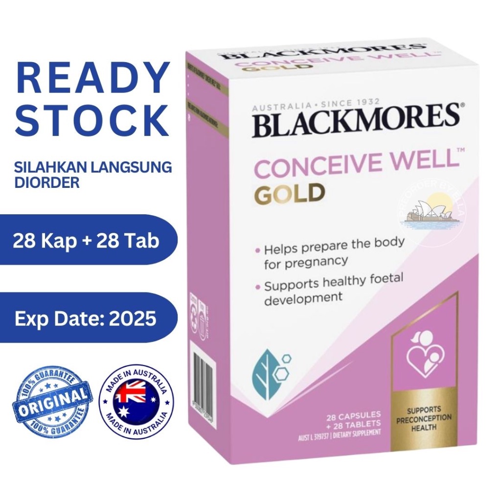 Jual Blackmores Conceive Well Gold 28 Tablets + 28 Capsules - Australia ...