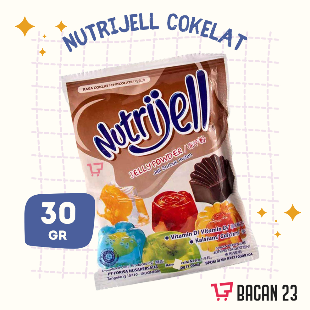Jual Nutrijell Cokelat (30gr) / Agar - Agar Jelly Instant Sachet Rasa ...