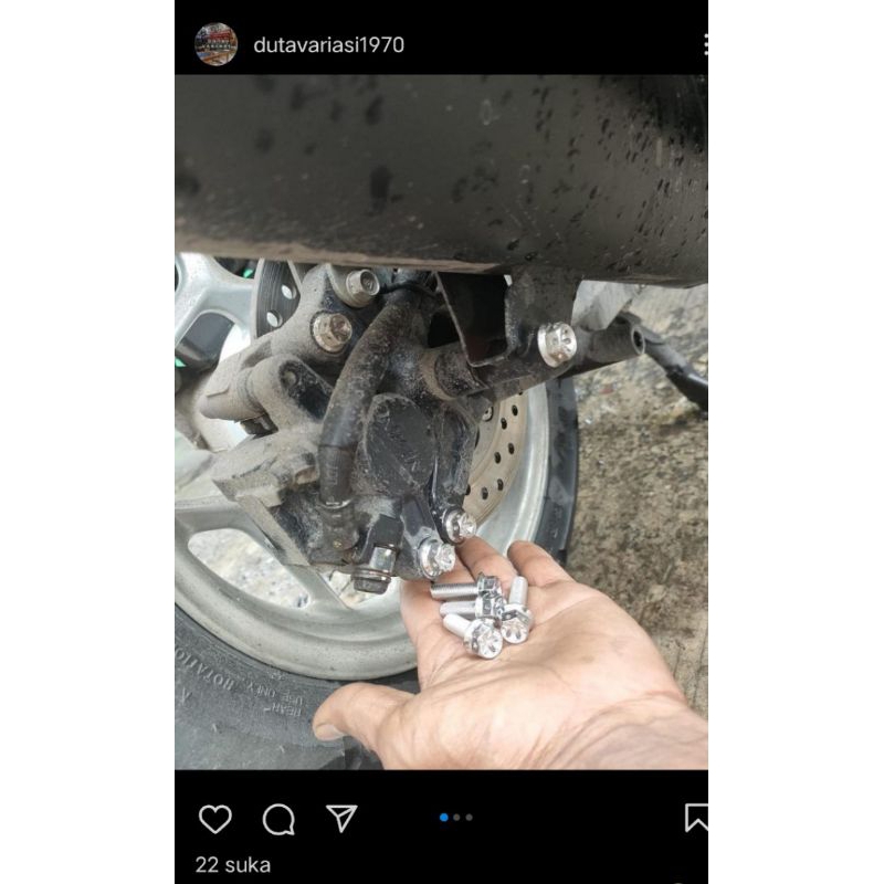Jual Baut tojosan Kaliper belakang Pcx 150/160 adv original Thailand | Shopee Indonesia