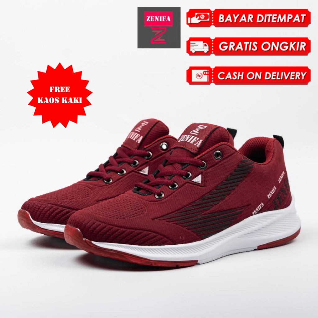Jual PROMO 8.8 !!! Sepatu Sneakers Pria Spatu Lari Sport Running Import ...
