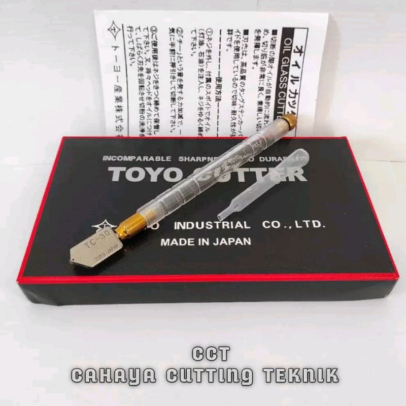 Jual Toyo cutter TC-30 pisau potong kaca mata pisau potong kaca oil ...