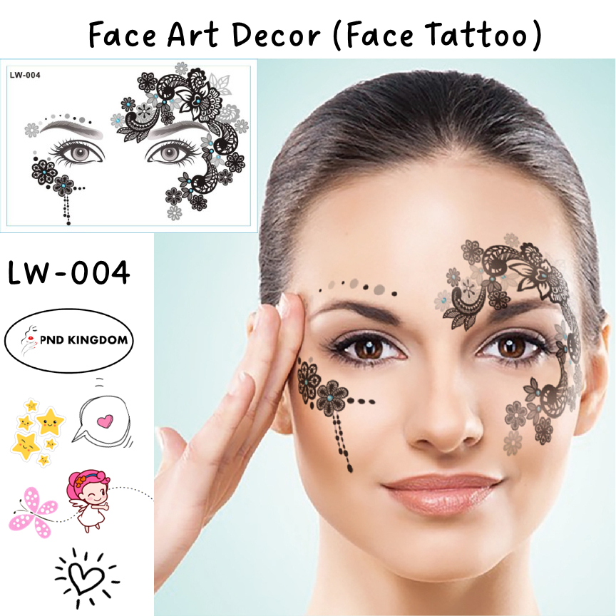 Jual [ LG ] Stiker Wajah Kupu-Kupu / Tato Wajah Sticker Muka ...