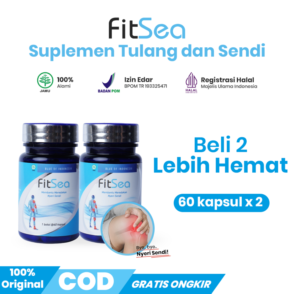 Jual 2 Pcs - Fitsea Obat Nyeri Sendi Kaki Otot Tulang Asam Urat dan ...