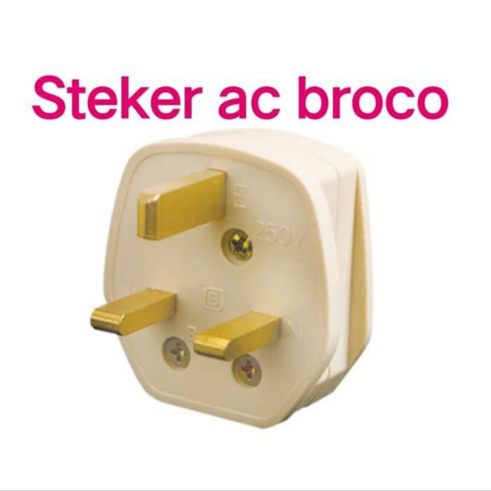 Jual STEKER AC ARDE BROCO 7110 COLOKAN AC KAKI 3 BROCO STEKER ARDE AC ...