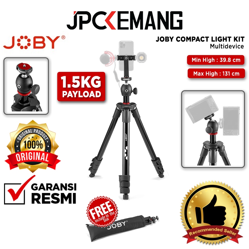 Jual Joby Compact Light Kit Tripod for Camera Smartphone HP Kamera ...