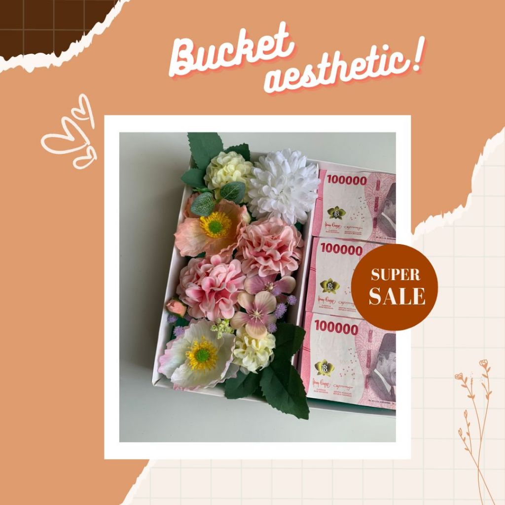 Jual Buket Uang Asli Pecahan 100rb / Jasa Pembuatan Bucket Uang / Money ...