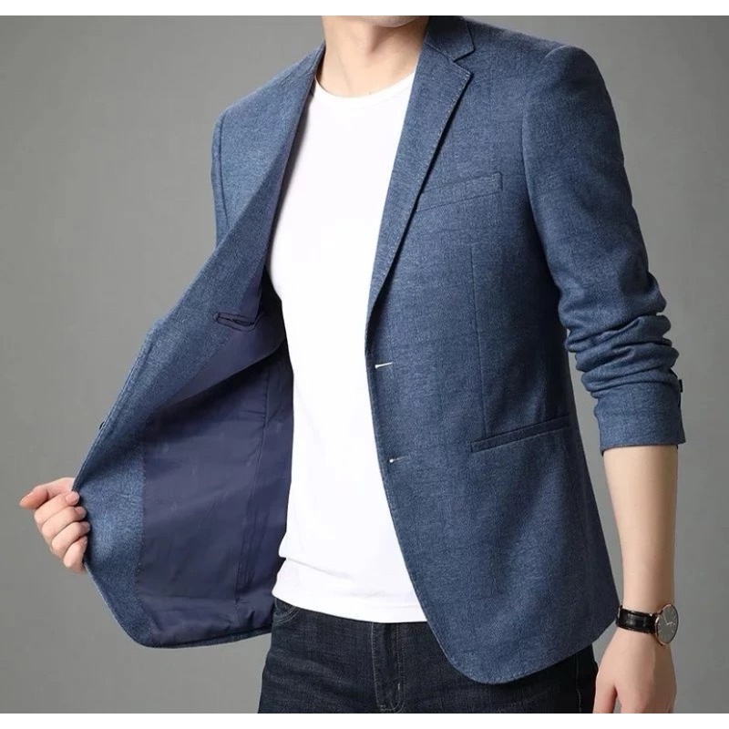 Jual Jas Formal Stylish Pria / Blazer Pria / Jas Kerja Pria Kekinin ...