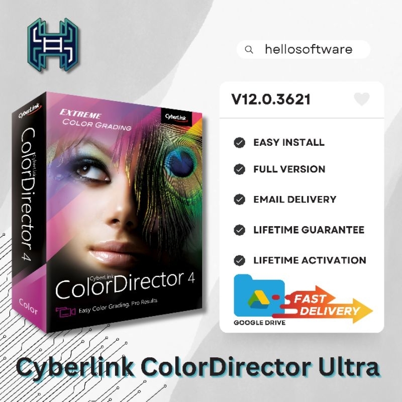 Jual Cyberlink ColorDirector Ultra 2024 v12.0.3621.12 Full Version ...