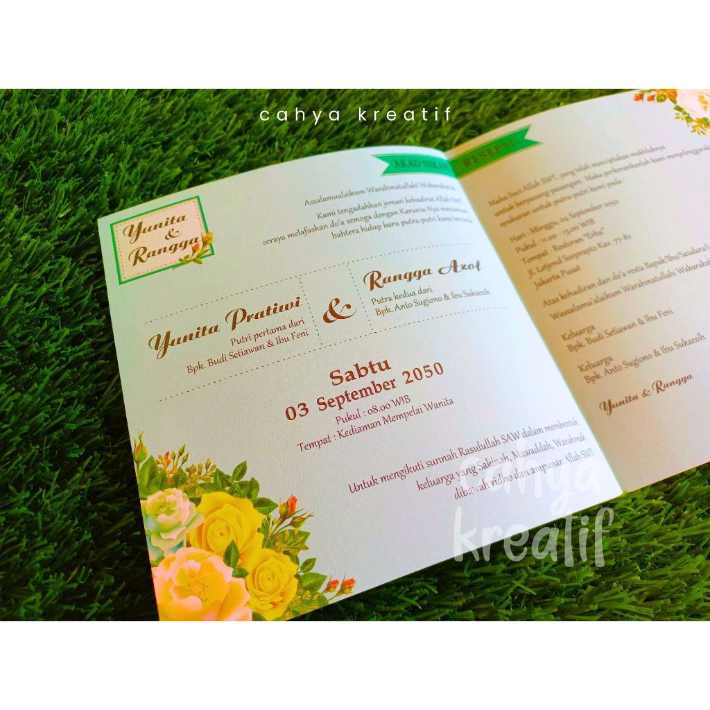 Jual Undangan Nikah Pernikahan Khitan ERBA | Shopee Indonesia
