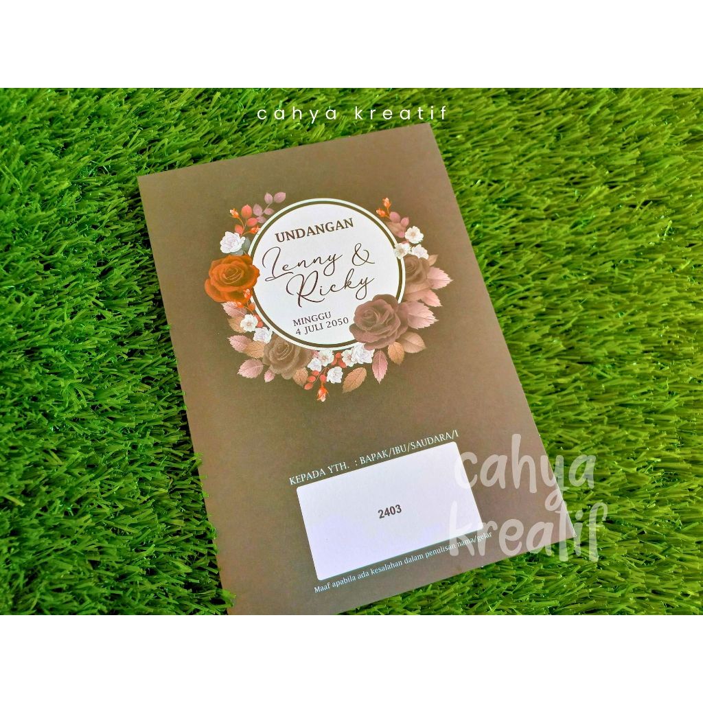 Jual Undangan Nikah Pernikahan Khitan ERBA 2403 | Shopee Indonesia