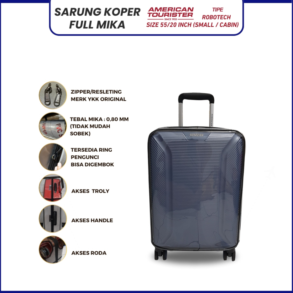 Jual Sarung Koper Fullmika khusus koper American Tourister Robotech ...